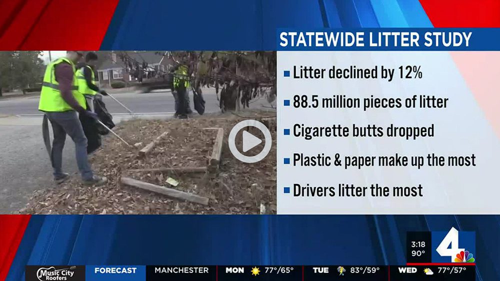 88 Million Pieces of Litter Still Exist on TN's Public Roads